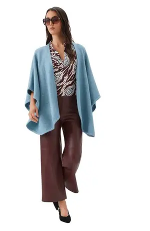 Karen Kane Faux Leather Wide Leg Pants