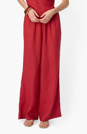 Cami Nyc Omi Mid Rise Wide Leg Pants - Huckleberry