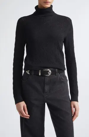 Eleventy Merino Wool Turtleneck Sweater - 22 Black