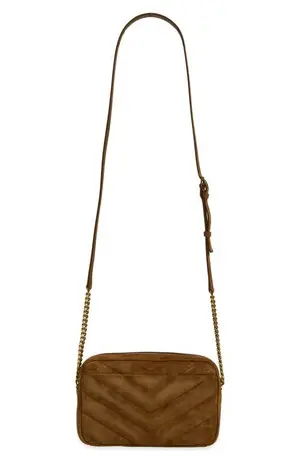 Saint Laurent Loulou Matelassé Suede Camera Bag