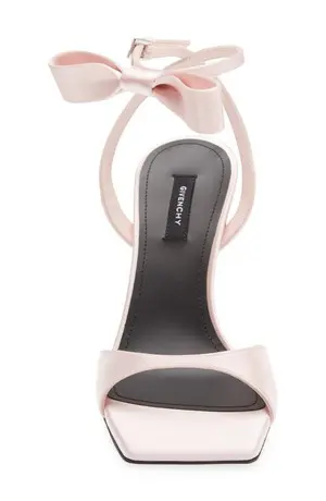 Givenchy Satin Bow Ankle Strap Sandals - Light Pink