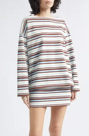 Posse Nadine Striped Cotton Long Sleeve Top