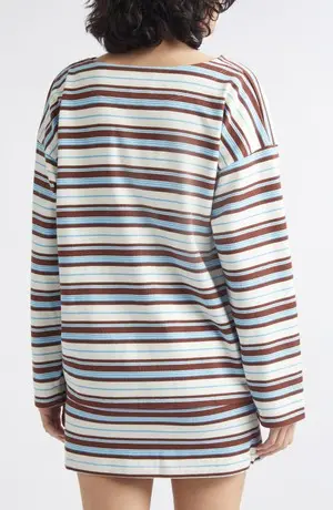Posse Nadine Striped Cotton Long Sleeve Top