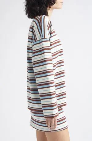 Posse Nadine Striped Cotton Long Sleeve Top