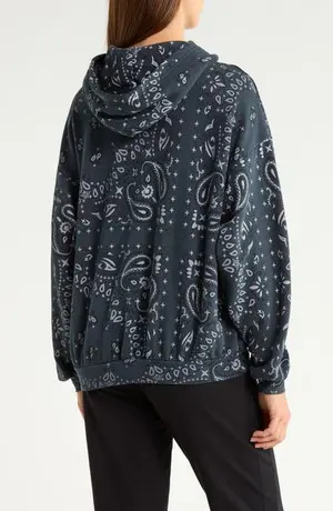 Aviator Nation Bandana Graphic Hoodie - Charcoal