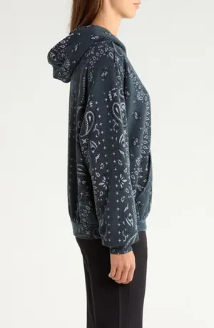 Aviator Nation Bandana Graphic Hoodie - Charcoal