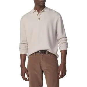 Joe's Jeans Long Sleeve Merino Wool Polo - Ancient Scroll