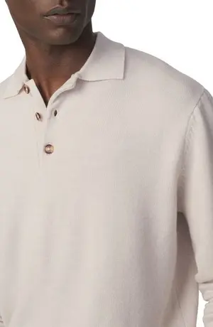 Joe's Jeans Long Sleeve Merino Wool Polo - Ancient Scroll