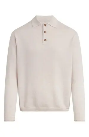 Joe's Jeans Long Sleeve Merino Wool Polo - Ancient Scroll