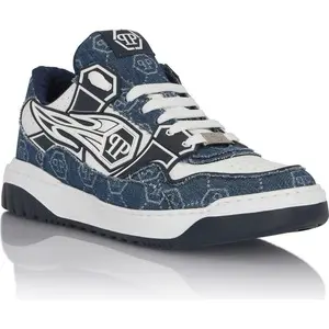 Philipp Plein Low-top Sneakers Moonwalker Denim - Darkblue