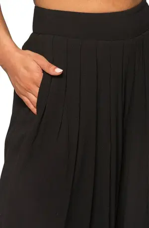 JLUXLABEL Pleated Wide-leg Pants