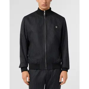 Philipp Plein Classic Tracksuit Jacket Stripes Stripes - Black
