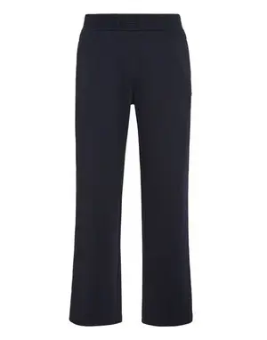 BILLIONAIRE Tracksuit Trousers With Alcantara Stripes - Navy
