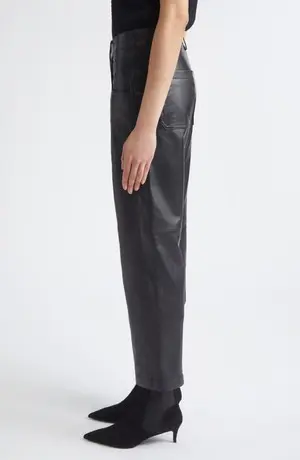 Eleventy Lambskin Leather Pants