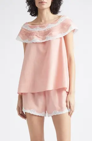 Posse Tabitha Off The Shoulder Top - Blossom