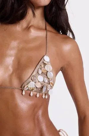 JADED LONDON Anatase Crochet Triangle Bikini Top