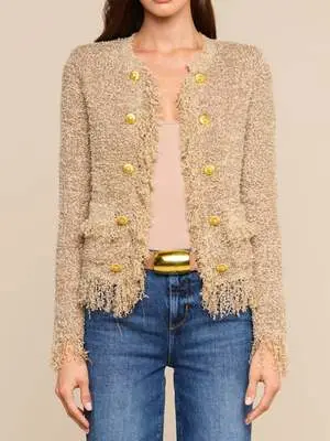 L'Agence Mireille Fringe Cardigan