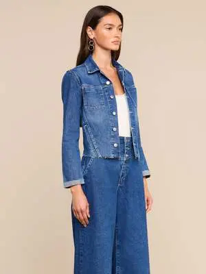 L'Agence Janelle Denim Jacket - Atlantis