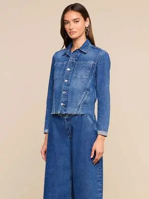 L'Agence Janelle Denim Jacket - Atlantis
