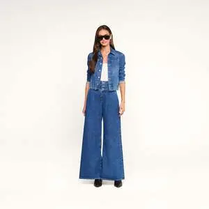 L'Agence Janelle Denim Jacket - Atlantis