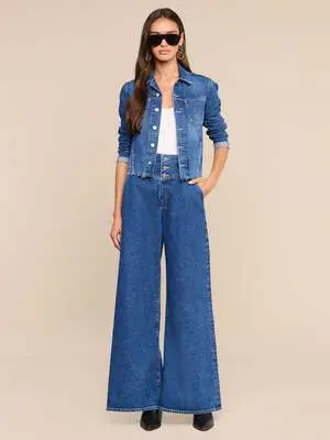 L'Agence Janelle Denim Jacket - Atlantis