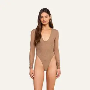L'Agence Thalassa High-leg Bodysuit - Cardamom
