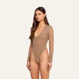 L'Agence Thalassa High-leg Bodysuit - Cardamom