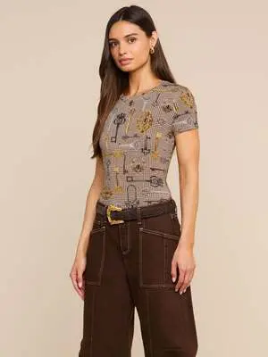 L'Agence Ressi Fitted T-shirt