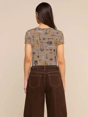 L'Agence Ressi Fitted T-shirt