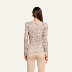 L'Agence Tess Printed Long Sleeve T-shirt