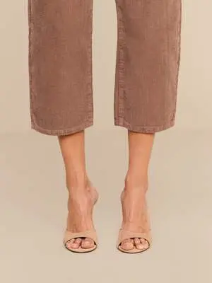 L'Agence Mallis Corduroy Bow-leg Pants