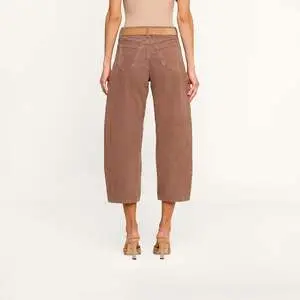 L'Agence Mallis Corduroy Bow-leg Pants - Cardamom