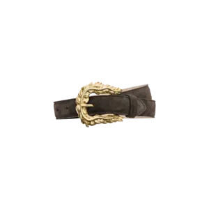 L'Agence Sedaris Suede Belt - Chocolate Suede