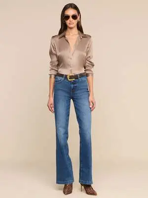 L'Agence Tyler Silk Blouse Top