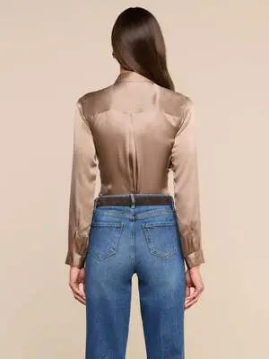 L'Agence Tyler Silk Blouse Top