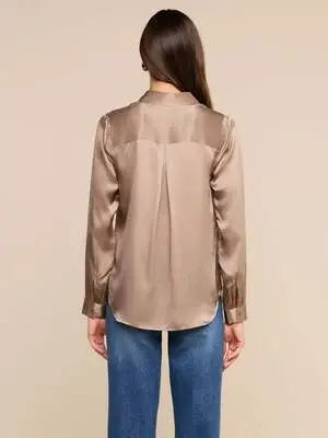 L'Agence Tyler Silk Blouse Top