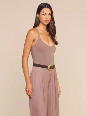 L'Agence Wrenna Racerback Bodysuit