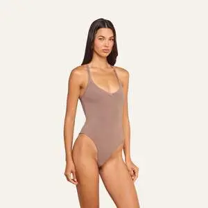 L'Agence Wrenna Racerback Bodysuit - Cardamom