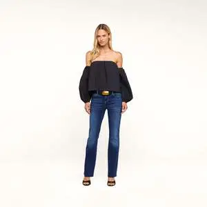 L'AGENCE Sarai Off-the-shoulder Top - Black