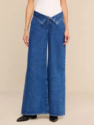L'Agence Sonja Corset Jean Wide Leg