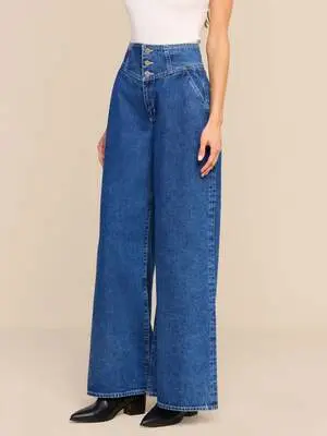 L'Agence Sonja Corset Jean Wide Leg
