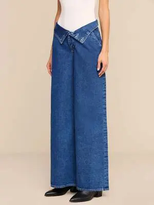 L'Agence Sonja Corset Jean Wide Leg