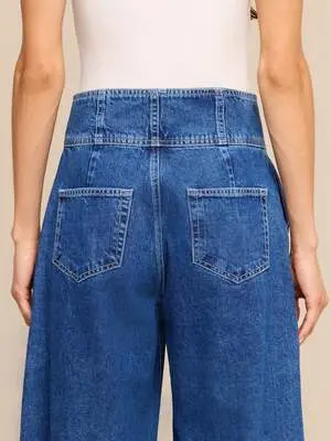 L'Agence Sonja Corset Jean Wide Leg