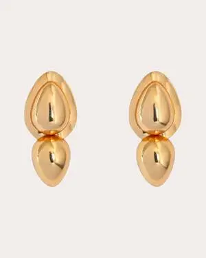 LINA HERNÁNDEZ Cosmic Egg Large Drop Earrings - Gold