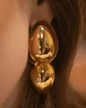 LINA HERNÁNDEZ Cosmic Egg Large Drop Earrings