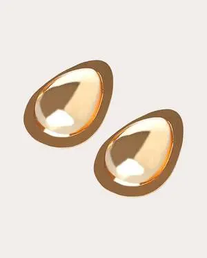 LINA HERNÁNDEZ Gala Egg Stud Earrings - Gold
