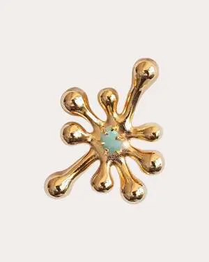 LINA HERNÁNDEZ Emerald Aureliana Stud Earrings