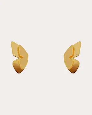 LINA HERNÁNDEZ Alma Butterfly Wing Small Stud Earrings - Gold