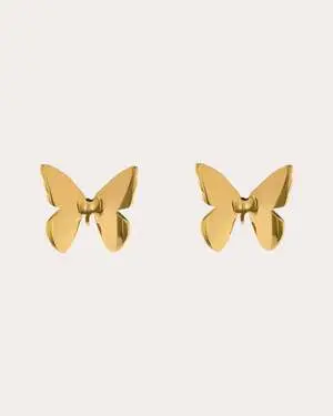 LINA HERNÁNDEZ Small Butterfly Stud Earrings - Gold