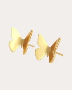 LINA HERNÁNDEZ Small Butterfly Stud Earrings